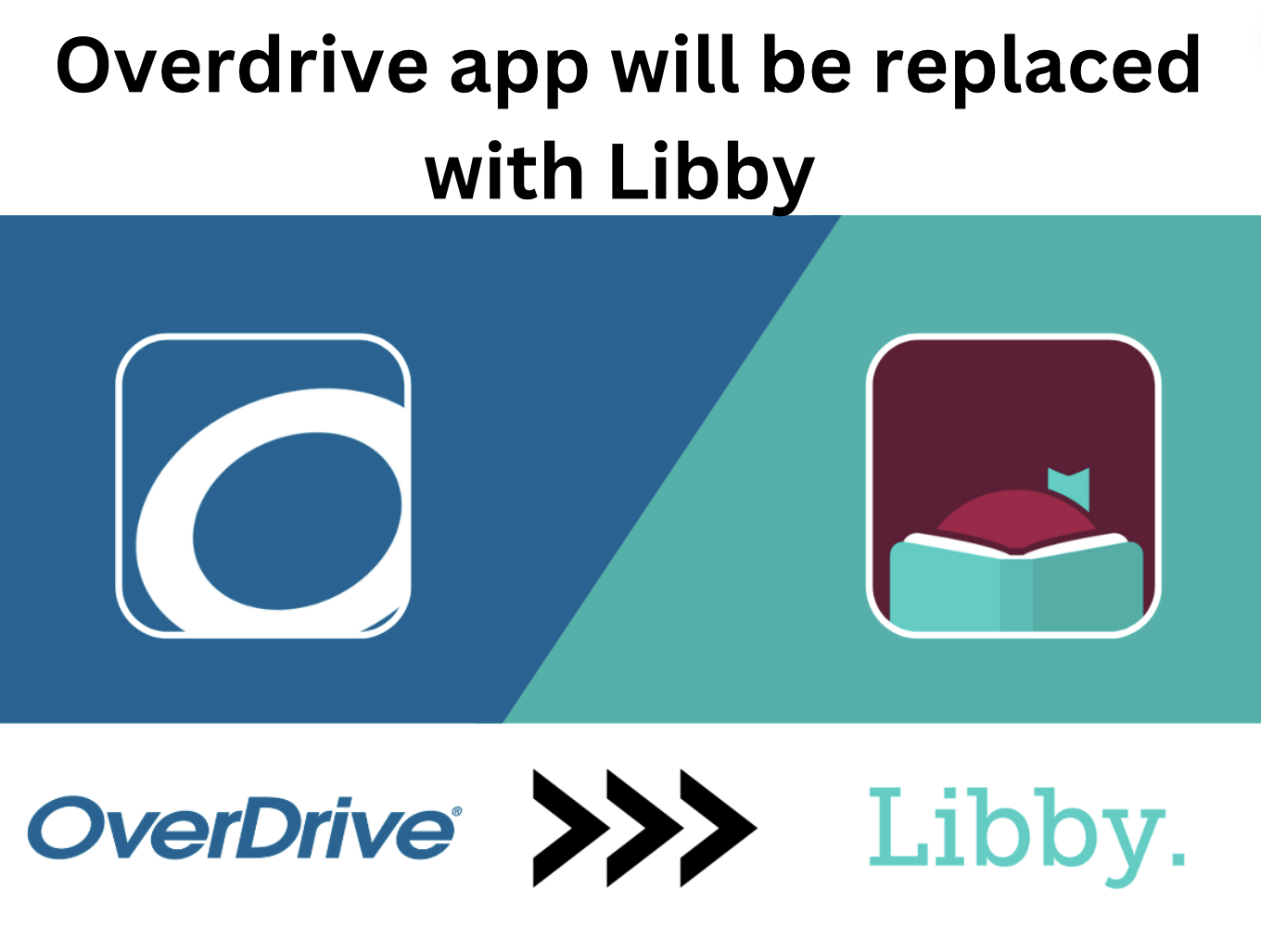 Bye Bye to Overdrive on May 1st - Larchmont Public Library